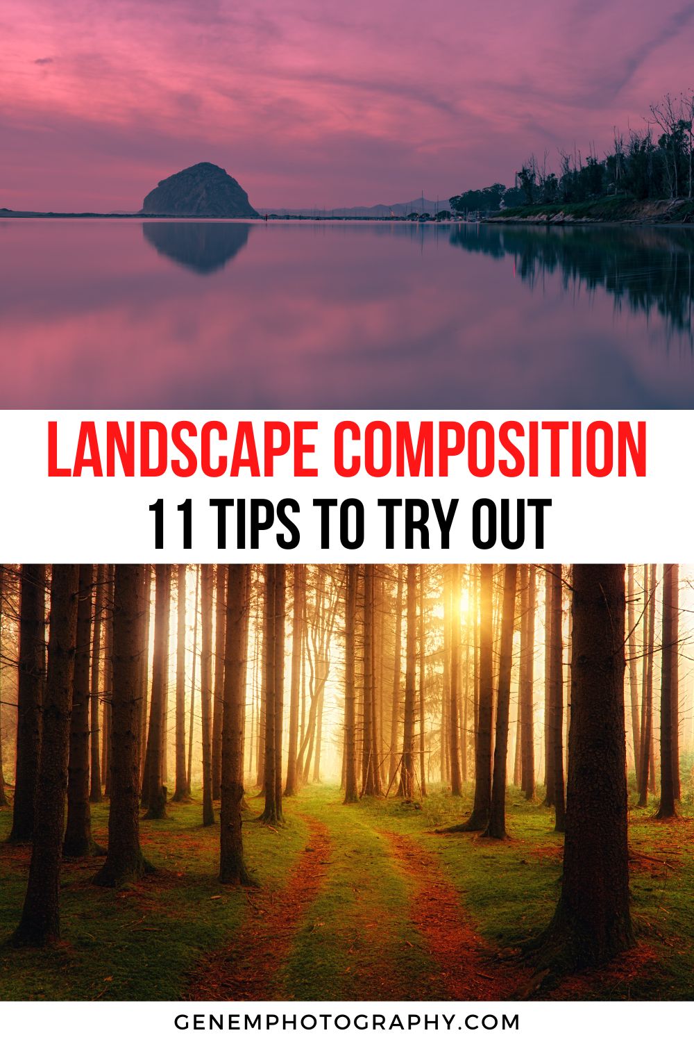 Landscape composition: 11 simple tips for better photography - Genem ...